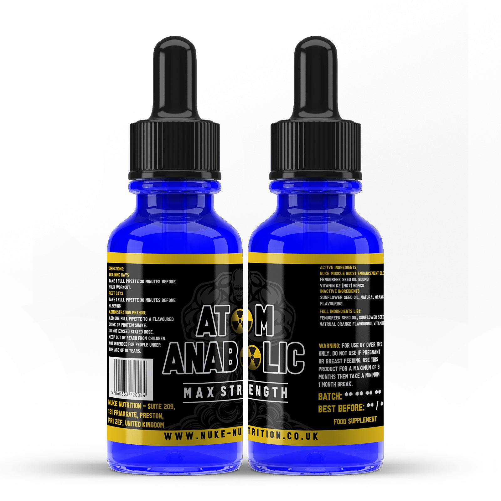 Ultimate Testosterone Booster Muscle Growth Stack Atom, T Bullets, PCT ...