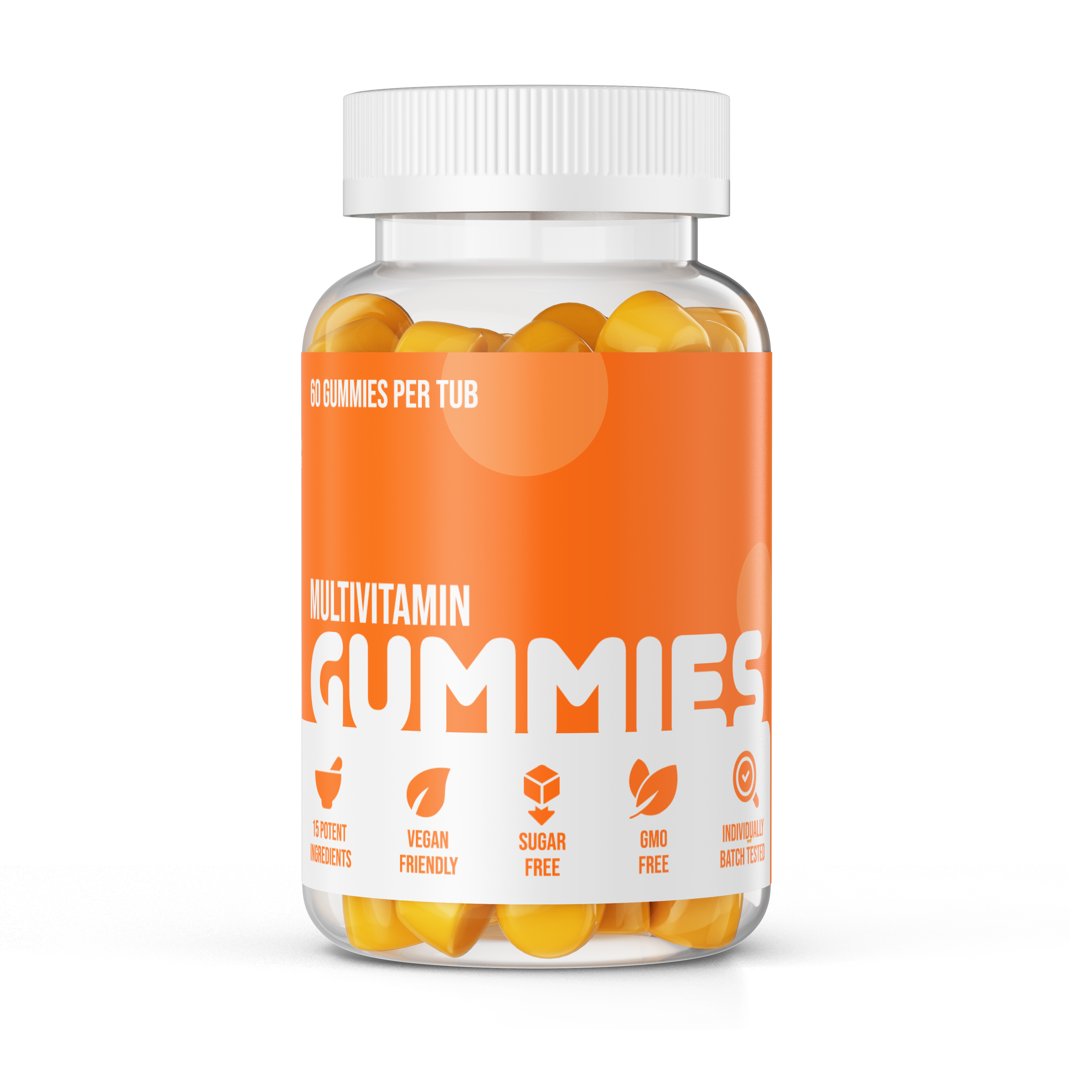 Multivitamins Gummies - High Strength 15 Ingredients - Vitamin D & K2 ...