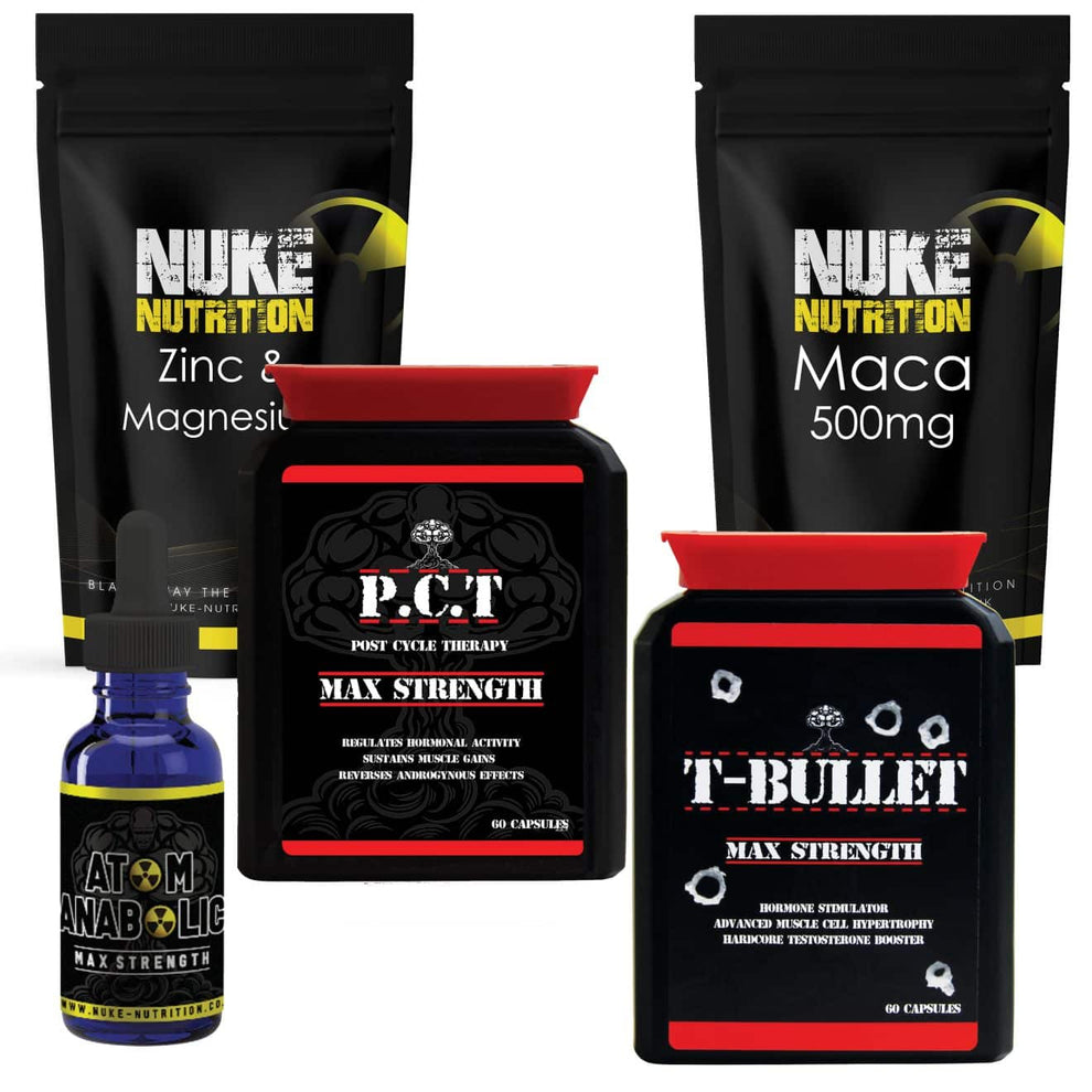 Ultimate Testosterone Booster Muscle Growth Stack Atom, T Bullets, PCT ...